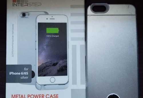 Чехол-аккумулятор InterStep Metal для iPhone 6