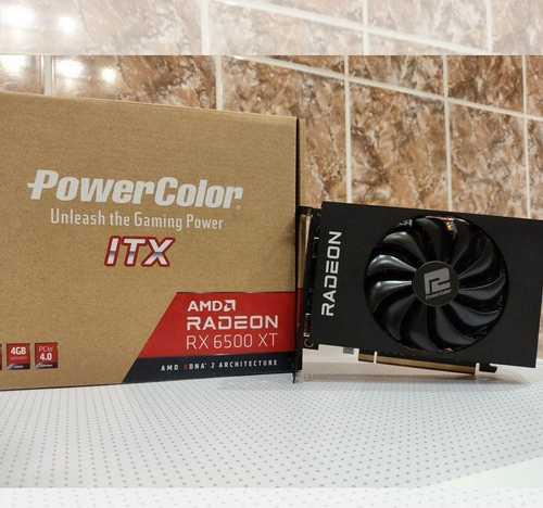 PowerColor AMD Radeon RX 6500 XT ITX, 4 Гб