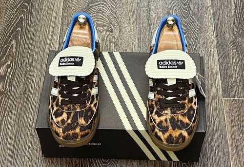 Кеды Adidas Samba wales bonner leopard