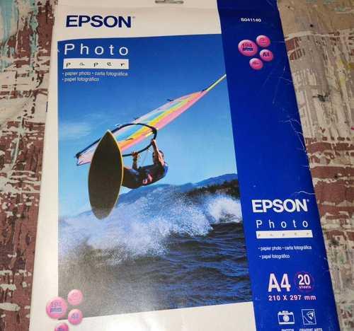 Бумага Epson Photo Paper A4, 20 листов, Оригинал