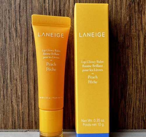 Laneige Lip Glowy Balm вкус Peach бальзам