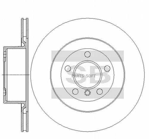 Sangsin brake SD5227 диск тормозной задний\ BMW X3 (F25) /X4 (F26) 2.0-3.5 10