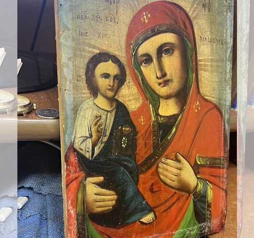 Старинная икона праворучица