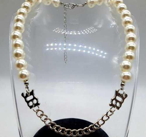 Ожерелье с жемчугом цепь