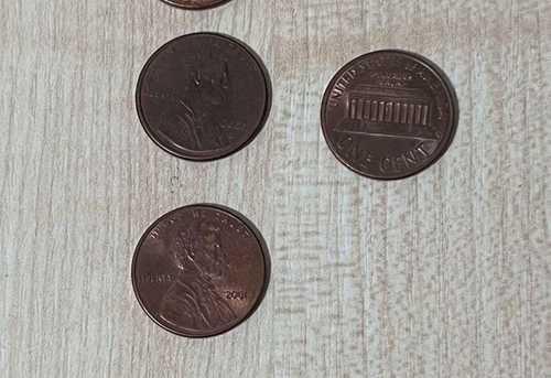 Монета США 1 цент, Авраам Линкольн, 1989-2003