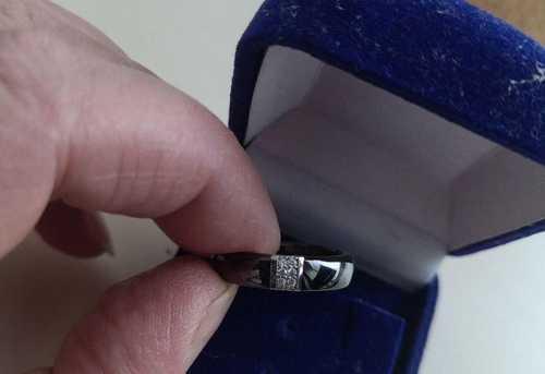 Кольцо керамика с серебром