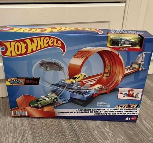 Автотрек hot wheels мертвая петля