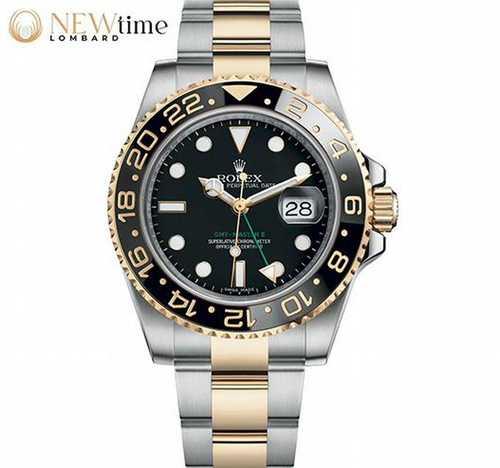 Часы мужские Rolex GMT-Master II 40 мм 116713