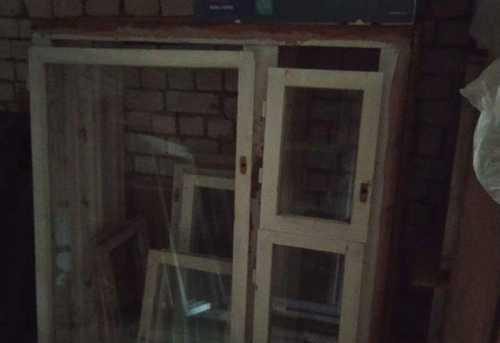 Продаю окна деревянные в комплекте балконная дверь