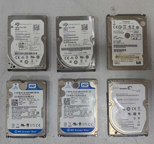 Жесткие диски формата 2.5 320/500/750Gb