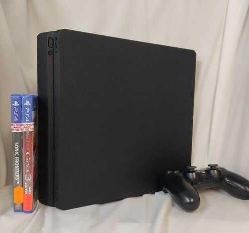 PlayStation 4 Slim 500Гб + 300 игр