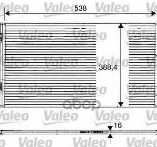 Конденсатор, кондиционер 817701 Valeo