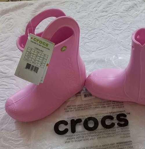 Новые сапожки Crocs р.34