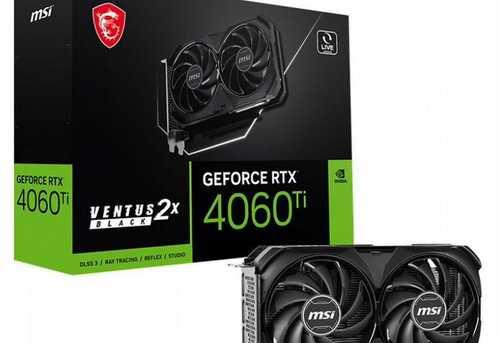 Видеокарта MSI RTX4060Ti ventus 2X black 16GB OC D