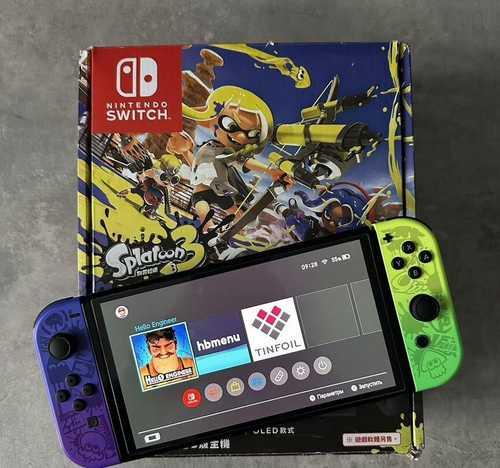 Nintendo switch oled splatoon 3 edition