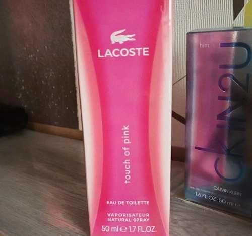 Духи guess 1981, Lacoste plnk, ck