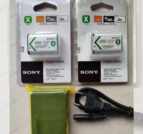 2 шт. АКБ Sony NP-BX1   зу Sony BC-CSX Новые