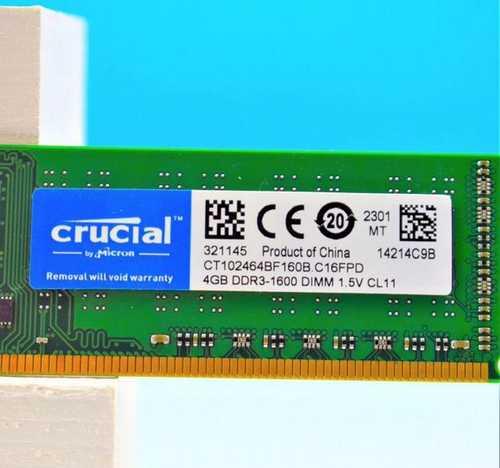 Crucial DDR3 1600 MHz 4 GB