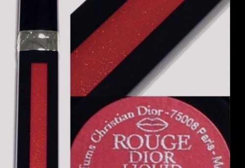 Жидкая губная помада rouge dior liquid