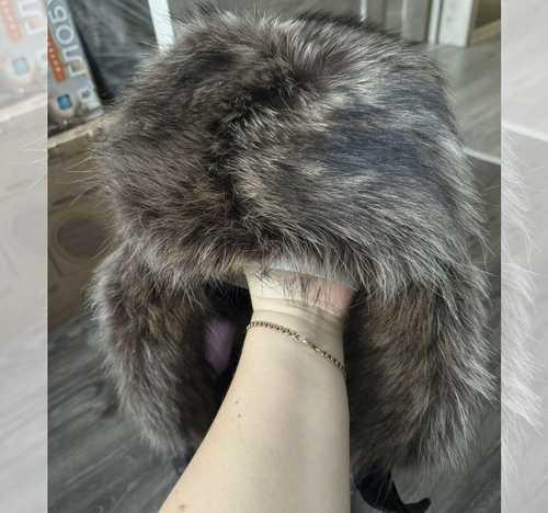 Мужская зимняя шапка из енота