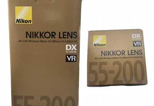 Объектив nikon 55-200mm f/4-5.6G AF-S DX ED VR