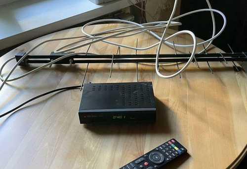 TV ресивер+антенна dvt t2