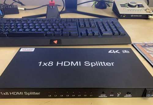 Сплиттер hdmi 1х8 Ultra HD (4Кх2К, 3D) /vсonn