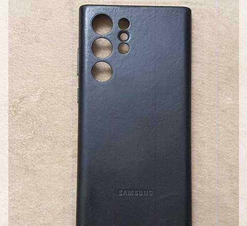 Чехол Samsung Leather cover для galaxy s22 ultra