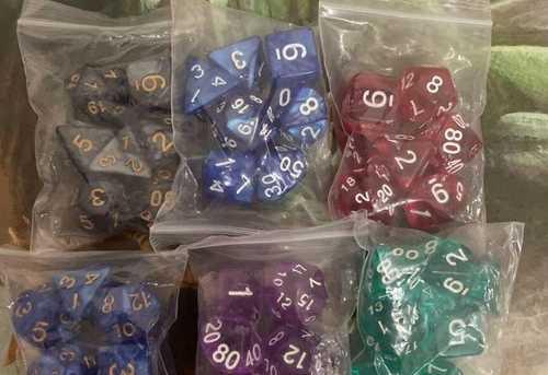 Набор 7шт dice для dungeon and dragon