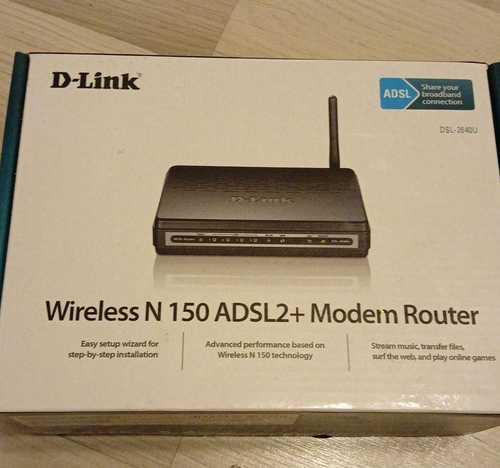 Роутер d link DSL 2640u