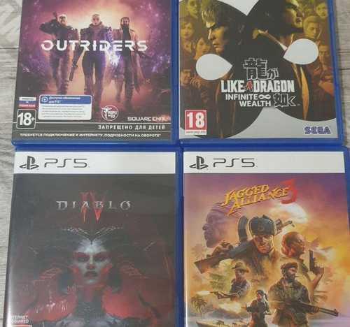 PS5 Jagged Alliance, Diablo, Yakuza, Outriders