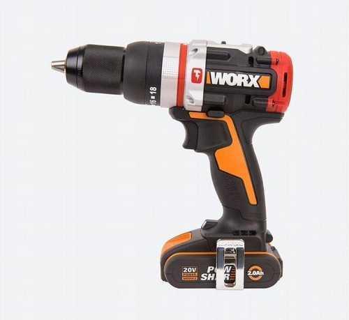 Дрель-шуруповерт ударная аккумуляторная worx WX354