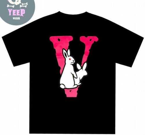 Футболка Vlone bunny FR2 черная