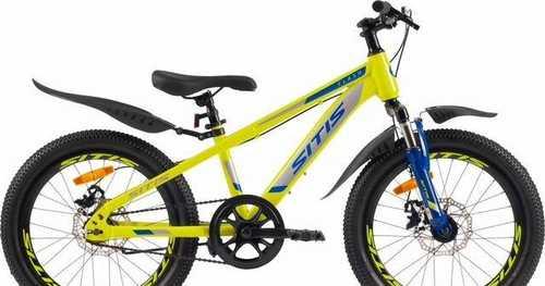 Велосипед sitis flash 20" (2023) Green-Blue-Grey R