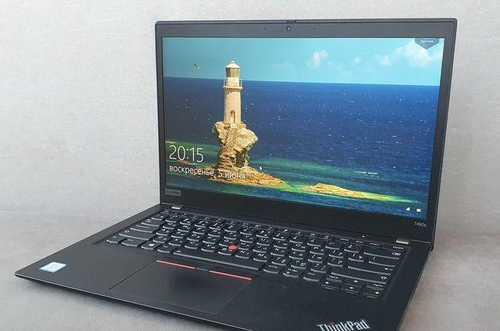 Очень Тонкий Легкий 4-ядерный ThinkPad T490s на i7