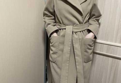 Пальто женское демисезонное 44 кашемировое
