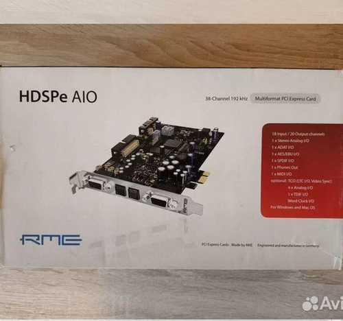 Звуковая карта RME hdspe AIO