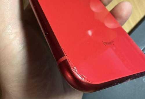 Корпус треснутый iPhone 11 красный
