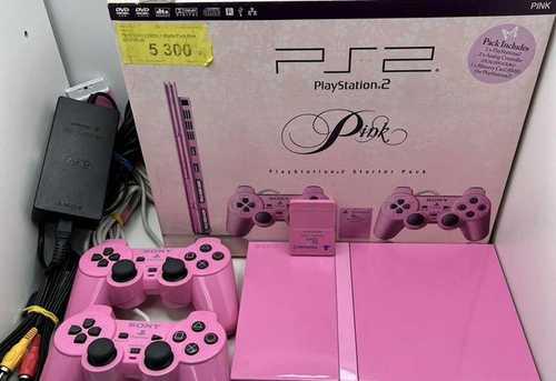 Sony PS2 slim pink в коробке