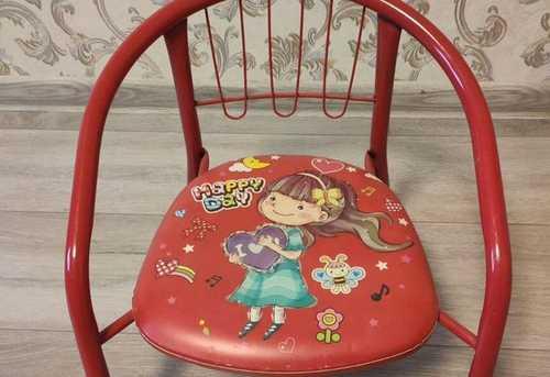 Детский стульчик металлический со звуком