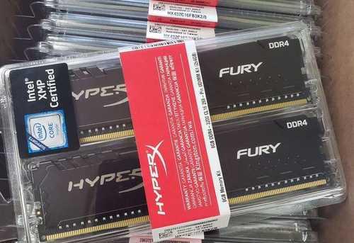 Оперативная память DDR4 8Gb HyperX Fury (2x4Gb)