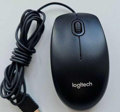 Мышь проводная Logitech B100