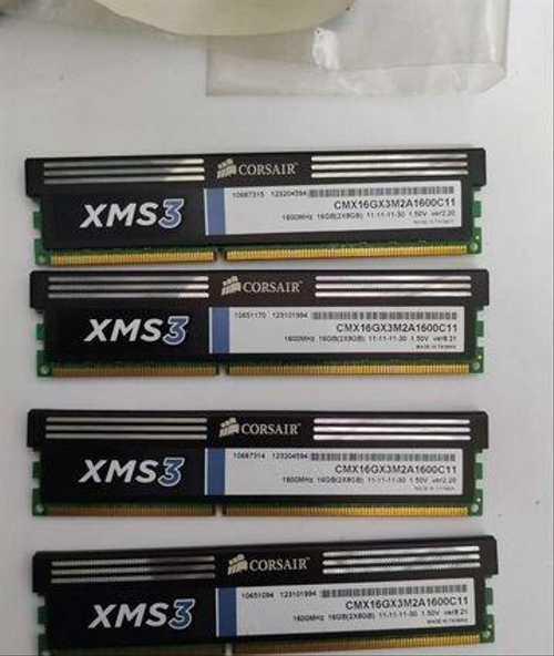 Оперативная память DDR3 Corsair XMS3 8