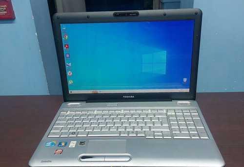 Ноутбук 15.6" Toshiba SATELLITE L500-1WP, 320 ГБ, Core i3-330M, RAM 4 ГБ, ATI Mobility Radeon HD 5145 0.5 ГБ