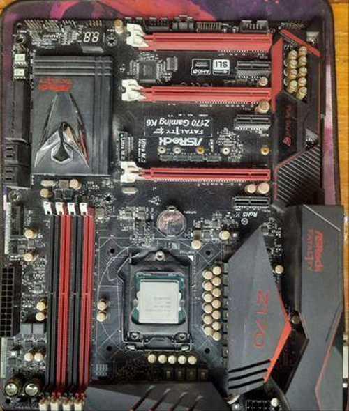 Мат.плата Asrock z170 fatality k6 + проц i7 6400t