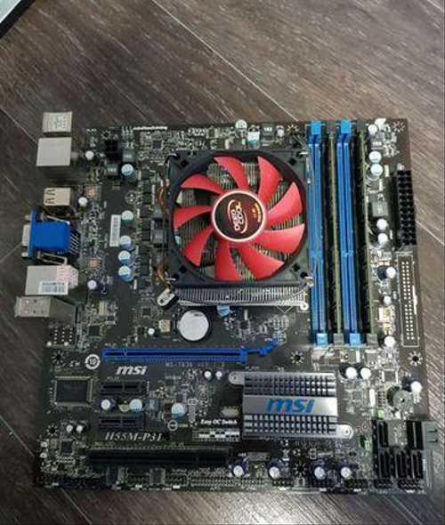 MSI h55m-p31 + i5 750