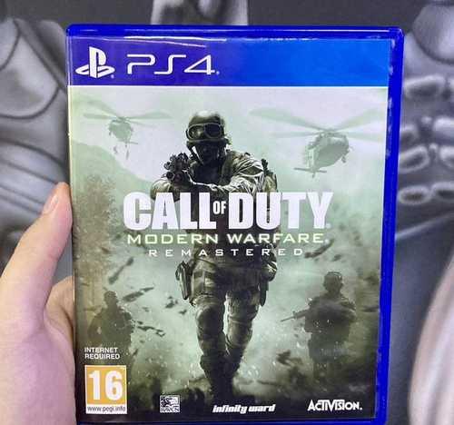 Диск ps4 Call of duty modern warfare remastered