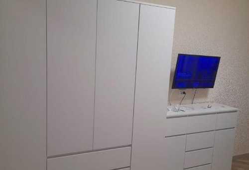 Шкаф графит белый 160 см