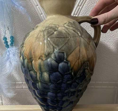 Кувшин керамика, виноград СССР