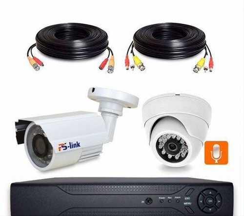 Комплект видеонаблюдения AHD 5Мп Ps-Link b502hdm